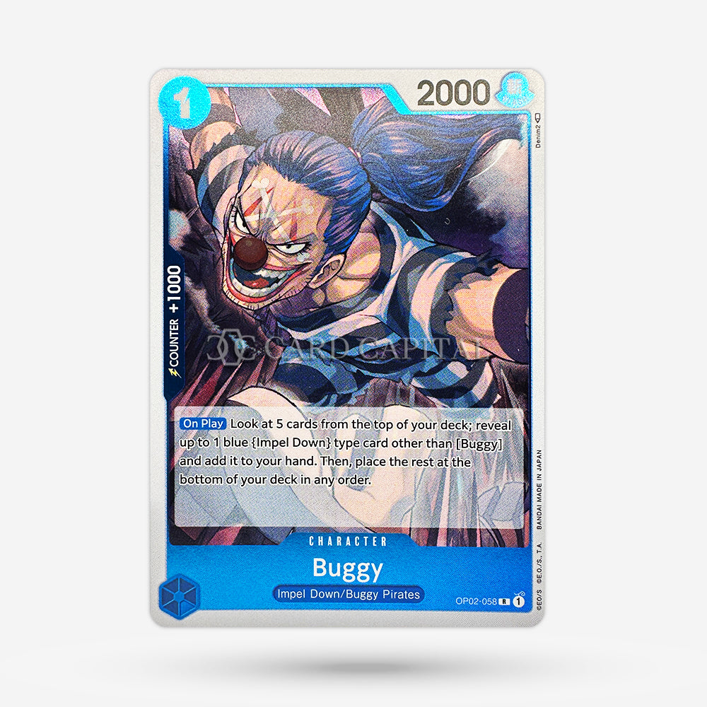 Buggy OP02-058 Rare EN NM+ | CardCapital